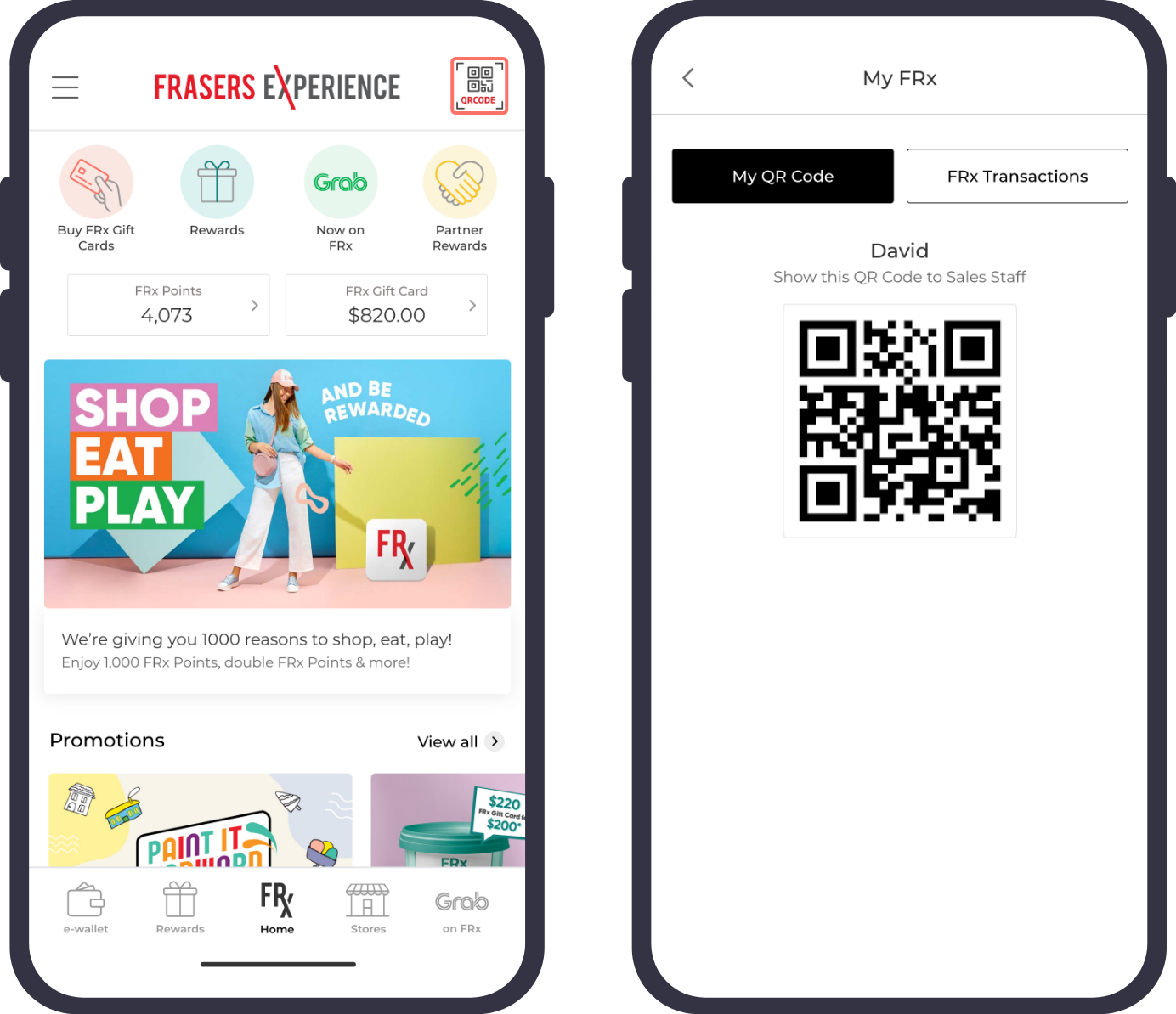 Frasers Experience - FRx Points