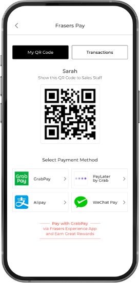 Frasers Experience - Earn